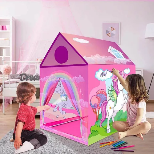 Cort de joaca de colorat in mai multe tipuri-inorog hop1001412-1 - cel.ro