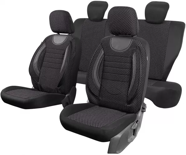 Huse scaune auto cu insertii de piele ecologica SEAT IBIZA 2003-2008 ...
