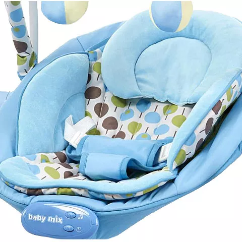 Balansoar electric pentru bebelusi BabyMix SW108A Albastru SW108A - cel.ro