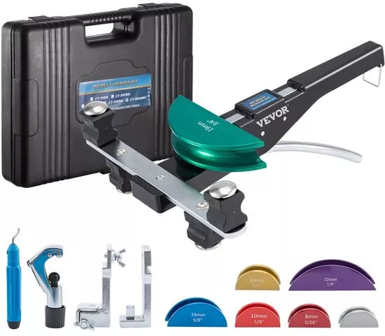 Dispozitiv de indoit tevi din cupru si aluminiu Vevor cu 7 matrite 1/4 ...