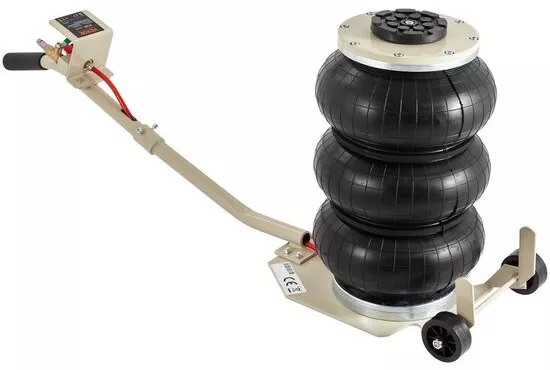 Cric pneumatic cu 3 perne Vevor capacitate 5 tone interval de ridicare ...