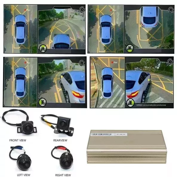 Sistem parcare 360 grade 3D cu 4 camere wide angle bird eye 216-2 - cel.ro