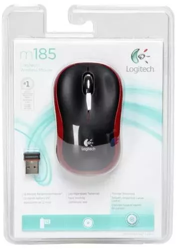 Mouse wireless M185 rosu Logitech M185R