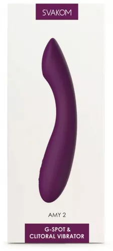 Vibrator Amy 2 Svakom punctul G lungime 17 cm grosime 3 cm 6959633146651 - cel.ro