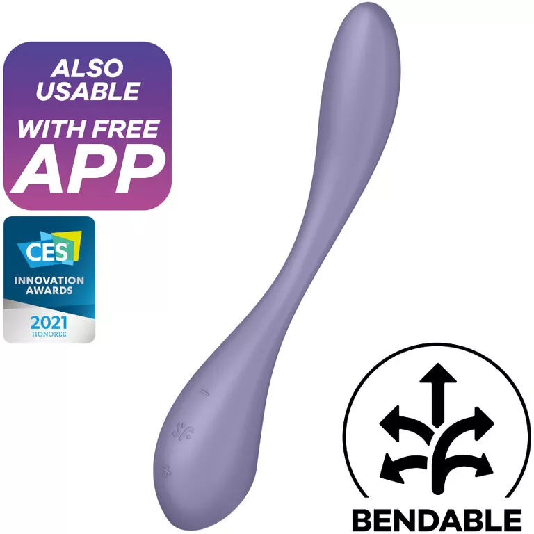 Vibrator G-Spot Flex 5+ Satisfyer stimulare clitoris - punctul G - aplicatie - cel.ro