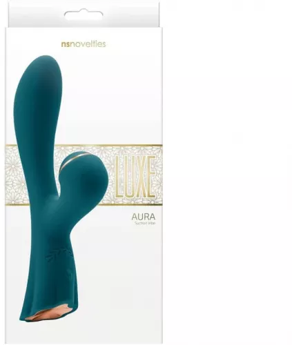 Vibrator Luxe Aura Teal NS Toys stimulare clitoris - punctul G lungime 19.5 cm - cel.ro