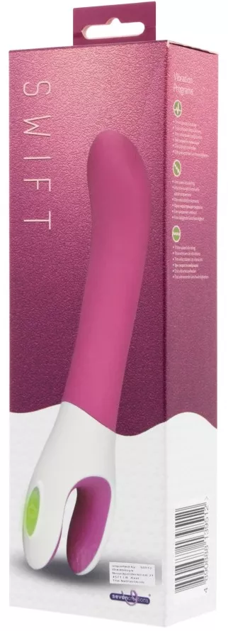 Vibrator Swift 7 Function Silicone Seven Creations punctul G lungime 19 ...