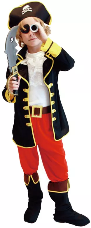 Costum de Capitan Pirat pentru copii Set cu Palarie si Petic de ochi ...