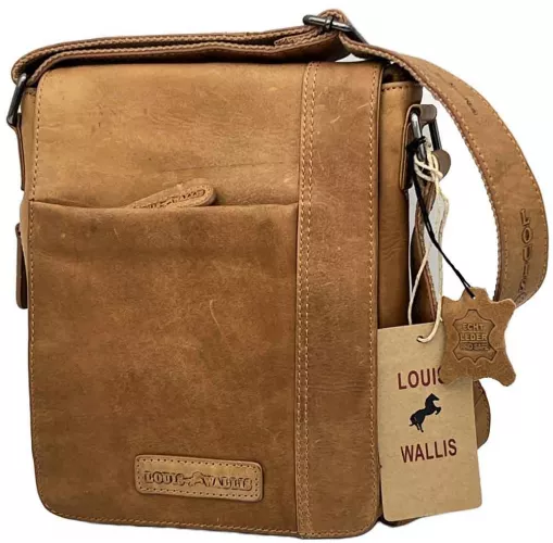 Geanta de Umar pentru Barbati din Piele Naturala Louis Wallis Lucrata ...