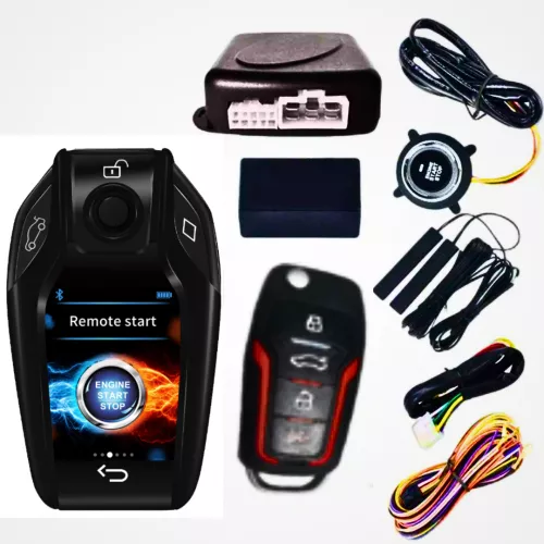 Sistem smart alarma auto cu telecomanda cheie LSD aplicatie telefon ...