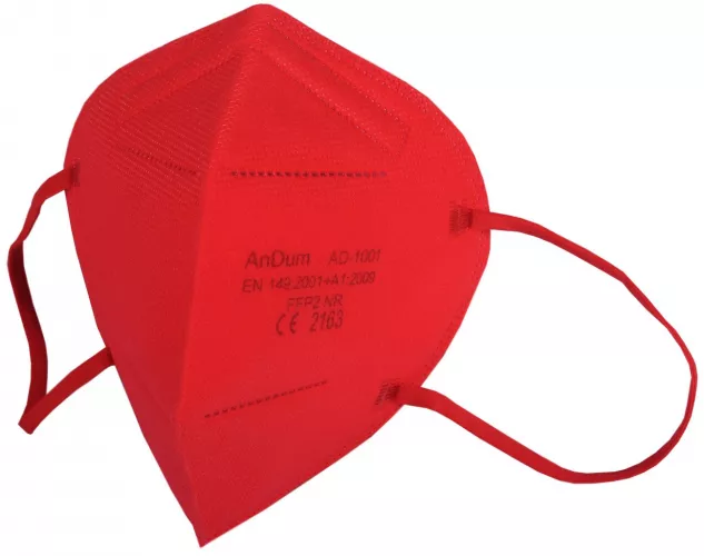 Masca FFP2 Rosie model AD-1001 5 straturi Conforma cu CE 2163 ambalata ...