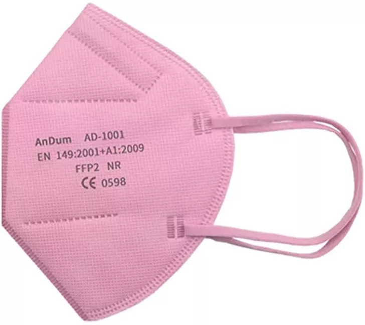 Set 30 Masti FFP2 Pink model AD-1001 5 straturi ambalate individual ...