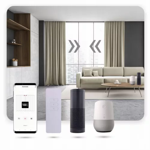 Sina electrica smart pentru perdele si draperii 3.2m inchidere ...