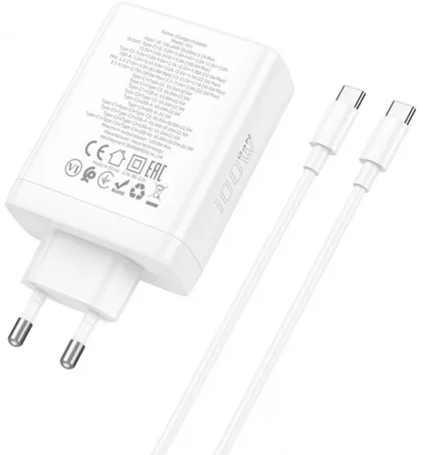 Incarcator de Retea USB 3x Type-C Fast Charging 100W + Cablu Type-C I28 ...