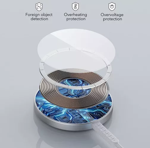 Incarcator Wireless MagSafe HaloLock I174 Silver GTTUDSDUURVK - cel.ro