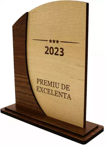 Placheta personalizata din lemn 16x5x15cm ADDA25 - cel.ro