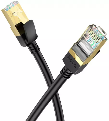 Cablu de Internet RJ45 la RJ45 1Gbps Cupru Lungime 1m Level C189 Negru ...