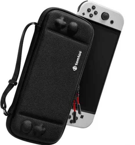 Carcasa pentru Nintendo Switch OLED FancyCase Slim C1381 Black CIP ...