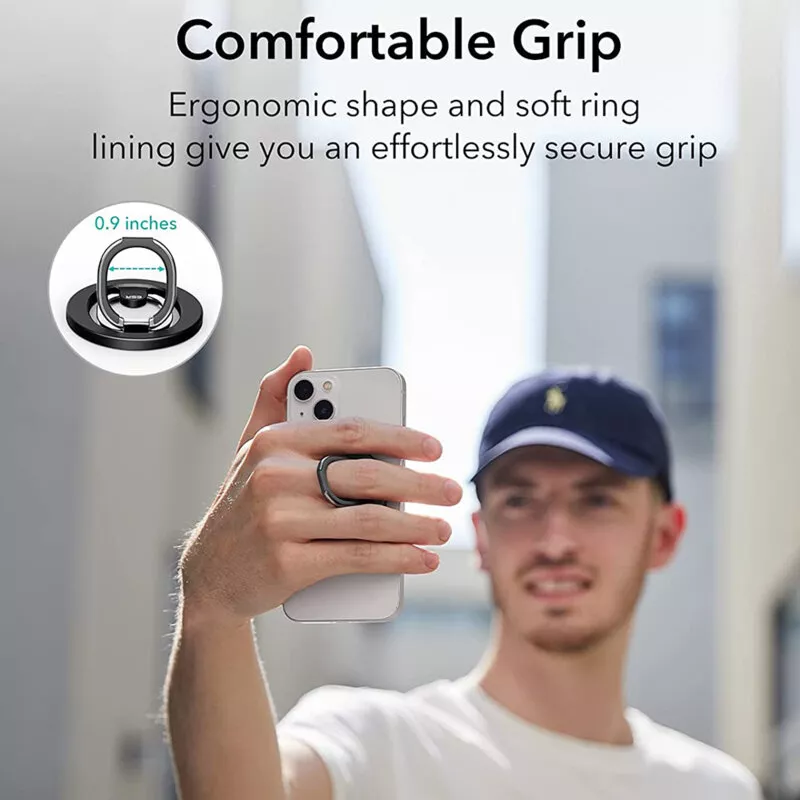 Suport pentru telefon tip popsocket inel dublu HaloLock Stand ...