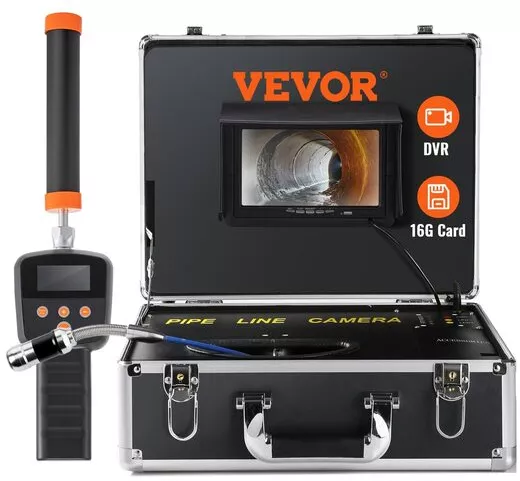 Camera inspectie endoscop cu Locator 512 Hz Vevor Profesional Monitor ...