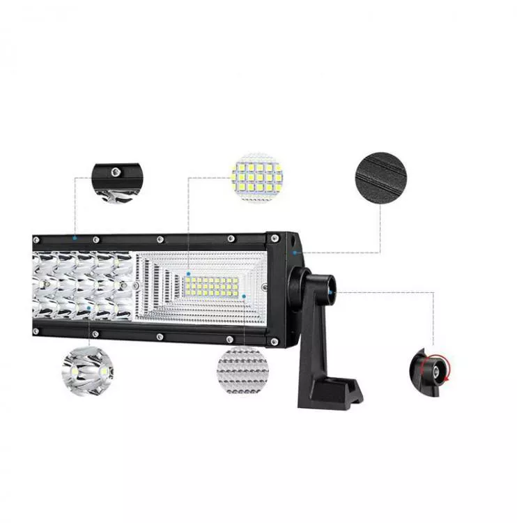 Proiector auto pentru offroad 270W 90 LED curbat MRKT9427 - cel.ro