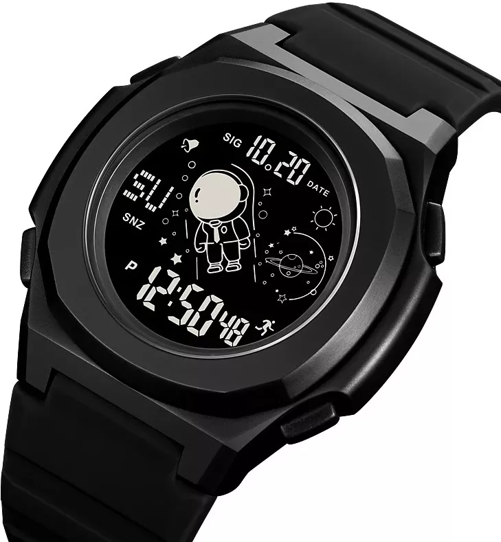 Ceas barbatesc Skmei Digital Data Pedometru Negru jzqs_701625564 - cel.ro