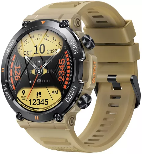 Ceas smartwatch barbati TIO® Pro Combat 1.4 inch IPS HD apel bluetooth ...