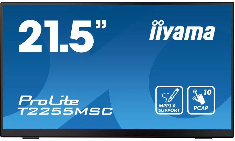 Monitor LED IIyama ProLite T2255MSC-B1 Touchscreen 21.5 inch FHD IPS 5 ...