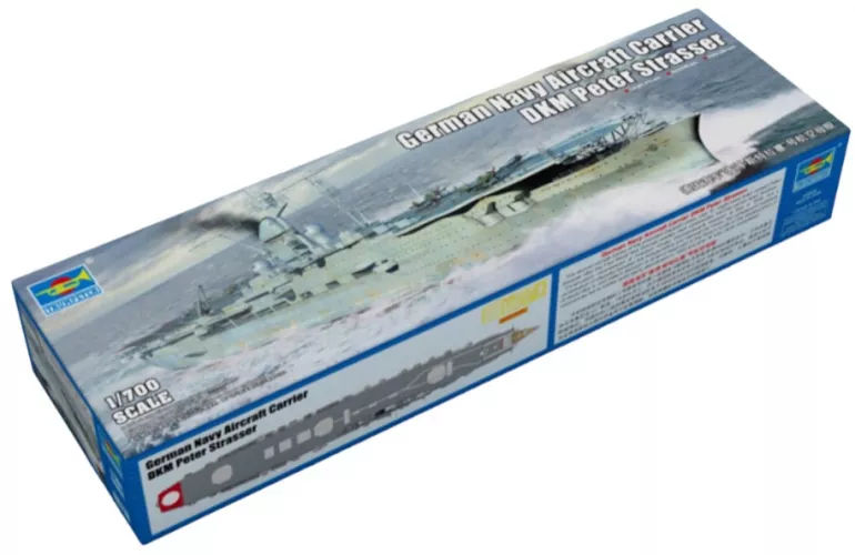 Kit de construit portavion DKM Peter Strasser / Lungime 37.5 cm / Scara ...