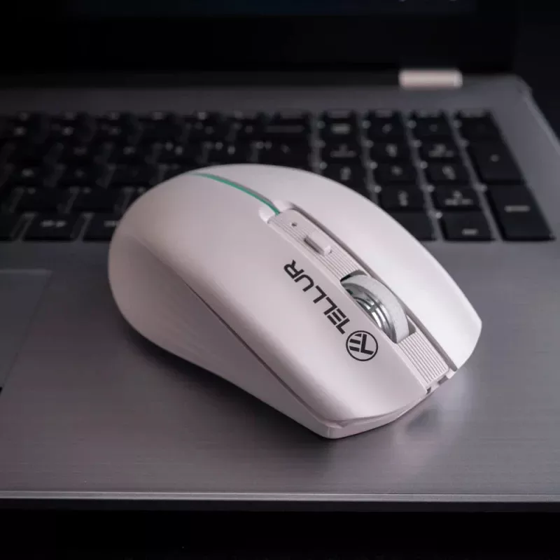 Mouse Tellur Silent Click Wireless White tll491221 - cel.ro