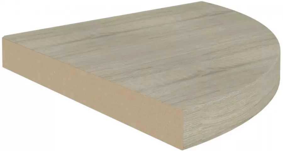 VidaXL Rafturi colt de perete 2 buc. stejar 35x35x3 8 cm MDF 323926