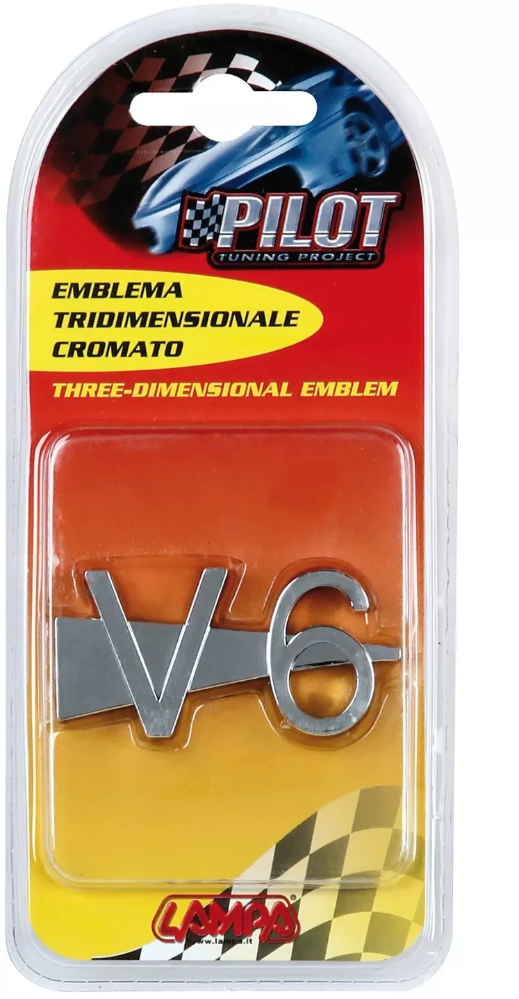 Autocolant 3D crom V6 3265 - cel.ro