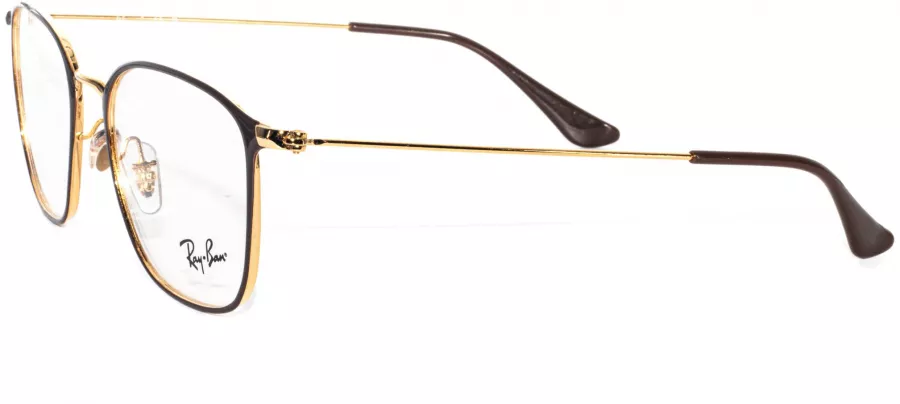 Rame ochelari de vedere dama Ray-Ban RX6466 2973 Rectangular Bej Metal ...