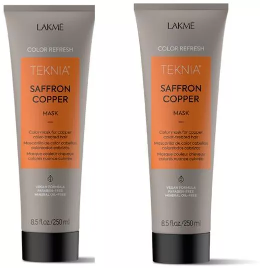Set 2 x Masca de par 250ml Refresh Saffron Copper Lakme LRSCM2 - cel.ro