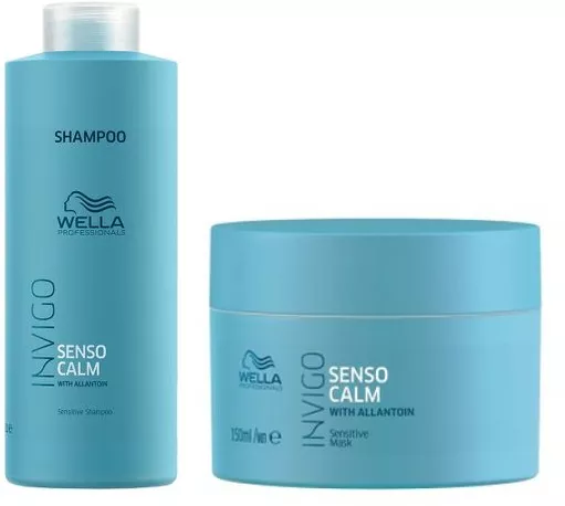 Set Wella Professionals Invigo Senso Calm Sampon 1000ml + masca 150ml ...