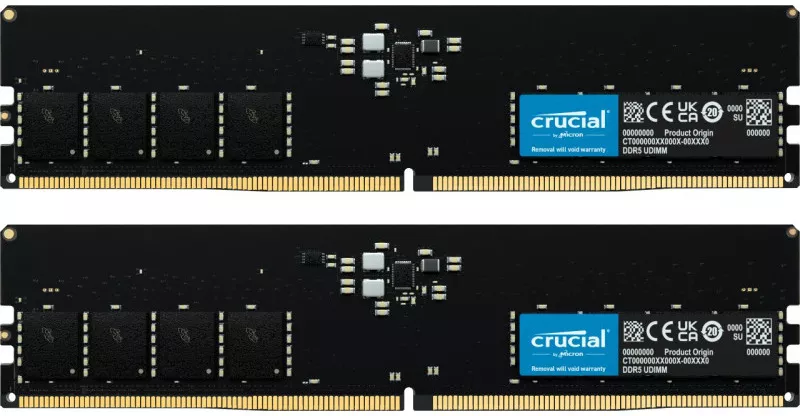 Kit Memorie Crucial 32GB 2x16GB DDR5 5600MHz CL46 Dual Channel Kit - cel.ro
