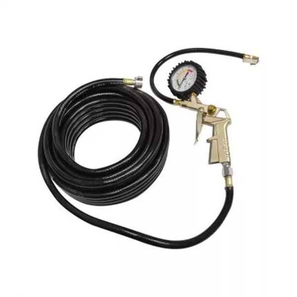 Furtun umflat roti cu manometru 13m ext fi 10.5mm MRKT10595 - cel.ro