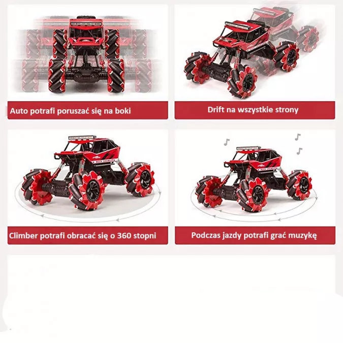 Masina NQD Dancer 4WD 1 16 2.4Ghz RTR - Rosu 2vag_640408552 - cel.ro