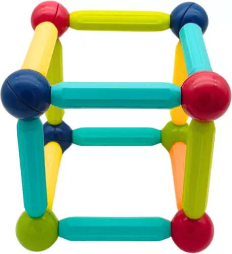 Set de constructie cu blocuri magnetice 64 piese educativ creativ cadou ...