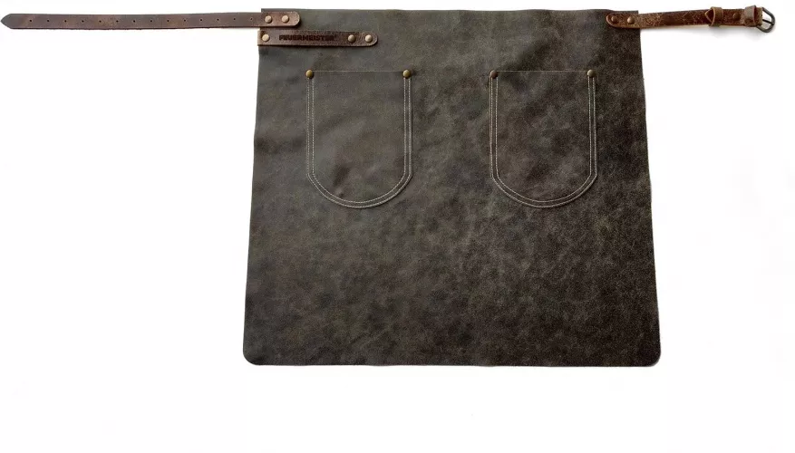 Sort scurt din piele pentru gratar Premium Feuermeister antique ...