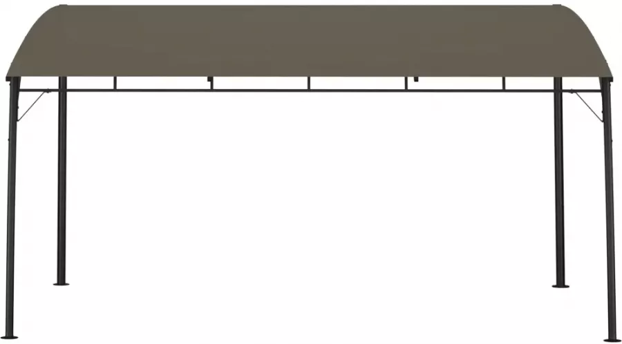 VidaXL Copertina pavilion de gradina gri taupe 4 x 3 x 2 55 m 312255