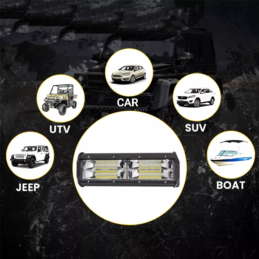 Set 2 proiectoare LED cu lupa 288W per set MRKT10604 - cel.ro