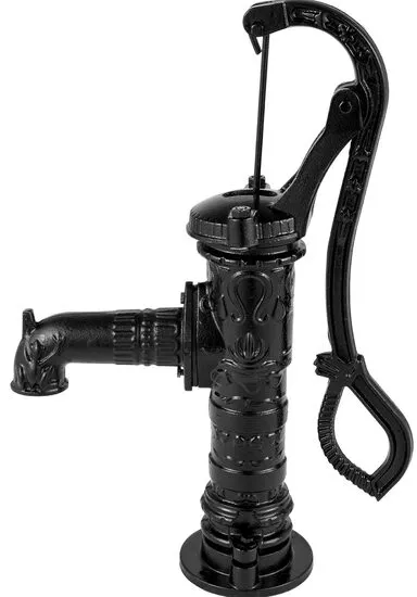 Cismea pentru gradina Fonta Antique adancime de pompare max 6 m Negru ...