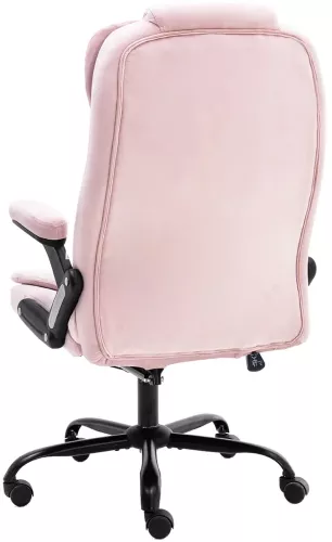 VidaXL Scaun de birou roz catifea