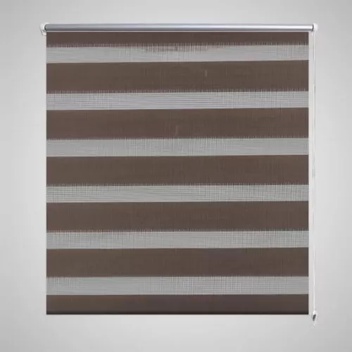 Jaluzea tip zebra 90 x 150 cm cafeniu