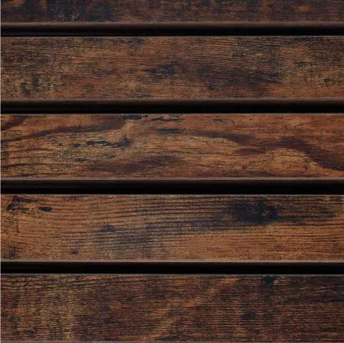 Cos de rufe dublu Zola din lemn cu structura metalica 74 x 68 x 33.5 cm ...