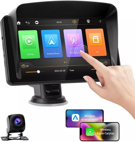 Sistem Multimedia Auto cu Apple CarPlay/Android Auto Functie Modulator ...