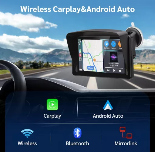 Sistem Multimedia Auto cu Apple CarPlay/Android Auto Functie Modulator ...