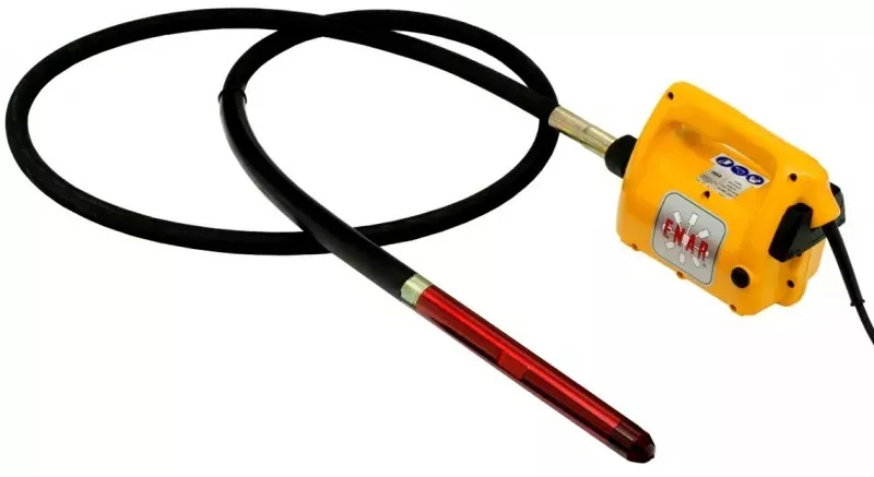 Vibrator beton ENAR model AVMU cu ax flexibil de 6m si cap vibrare 48mm ...