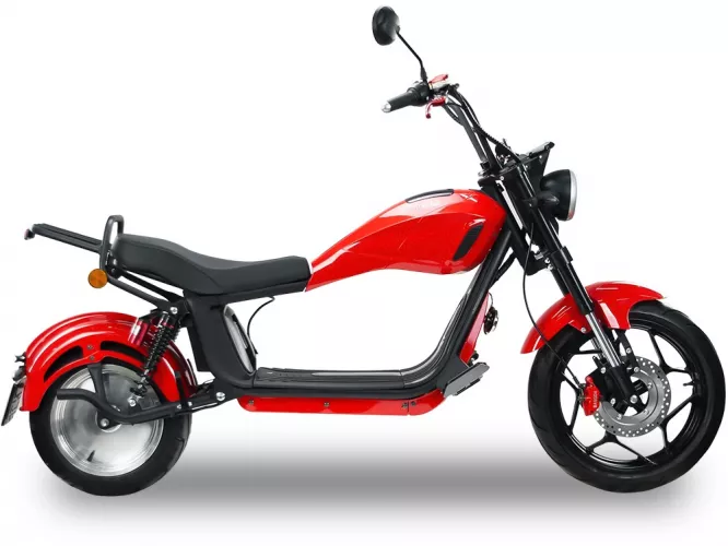 Scuter electric BILI COCO BIG CHOPPER CP6 3000W rosu BBSKUTER0988 - cel.ro